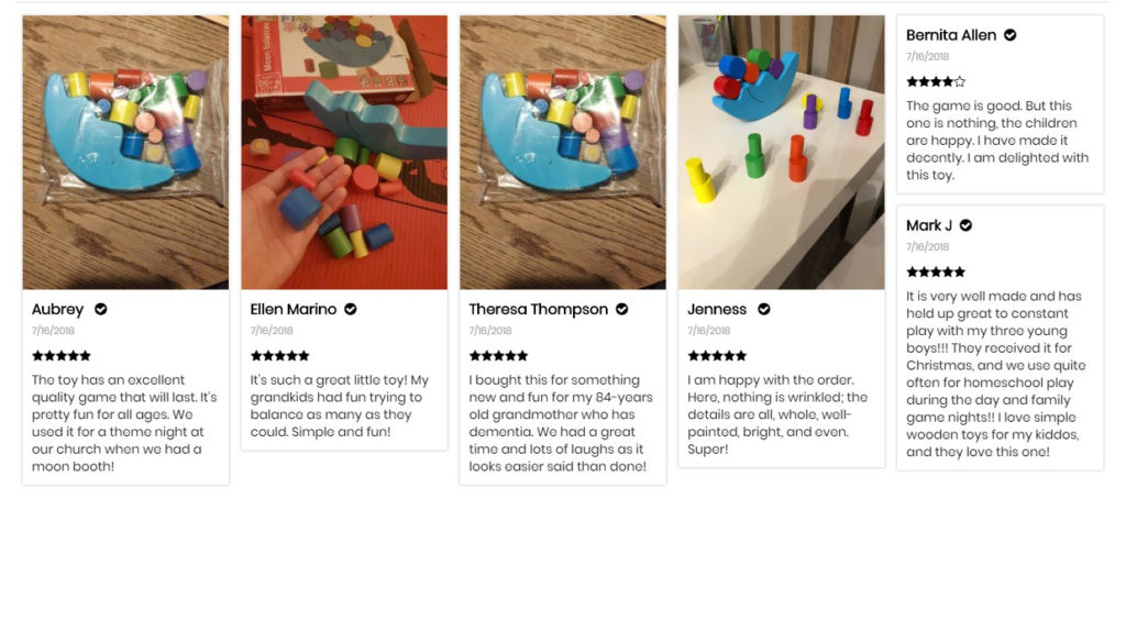 Wood Moon Balancing Game - eComChef